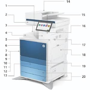 Impresora MultifunciónHP Color LaserJet Managed Serie E786dn ...